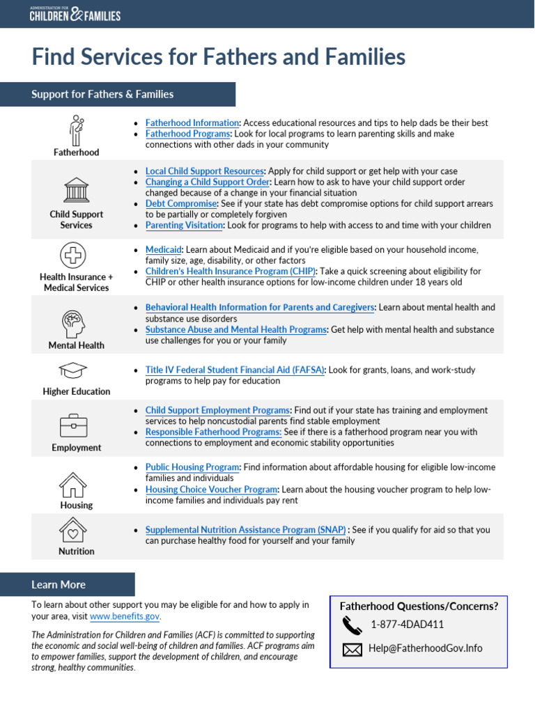 Ocss Fatherhood Planning Guide | PDF | Child Support | Mental Health