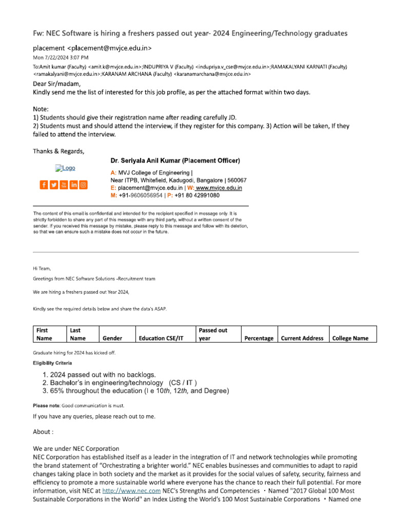 NEC Software | PDF