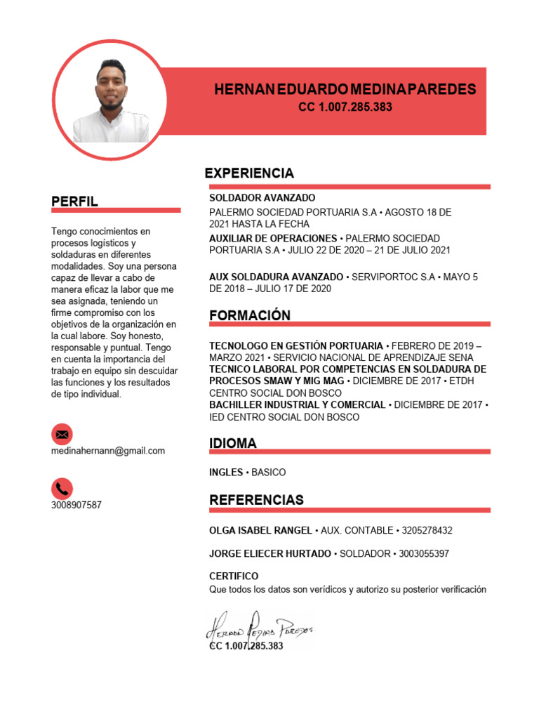 CV Hernan Medina.2024 | PDF