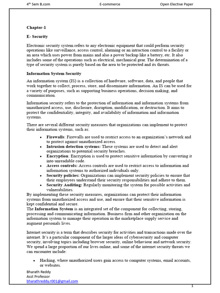 E-Commerce 4th Sem NEP Open Elective | PDF | Ransomware | Malware