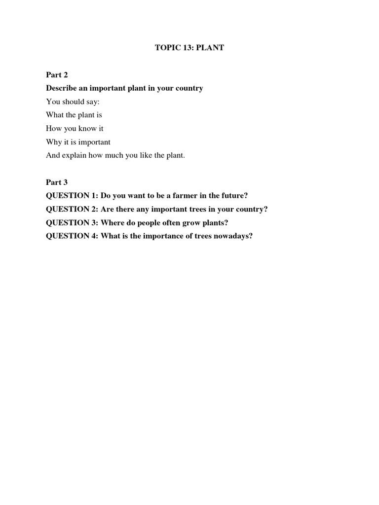 (Speaking) Plants | PDF
