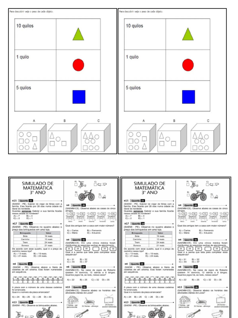 ATIVIDADES PARA IMPRIMIR DE 15 A 23 DE FEV | PDF