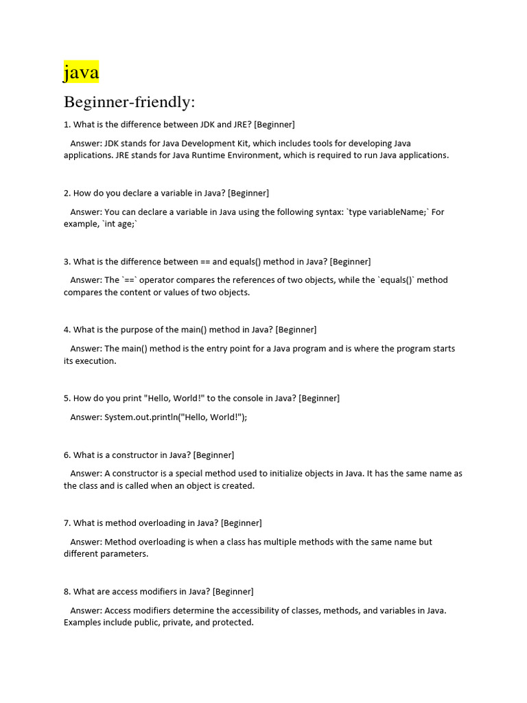 tech questions | PDF | Inheritance (Object Oriented Programming) | Method (Computer Programming)