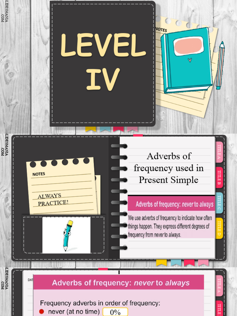 Frequency Adverbs, Simple Present | PDF | Subject (Grammar) | Adverb