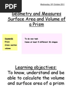 TSA Andvolume of Solids | PDF | Area | Volume