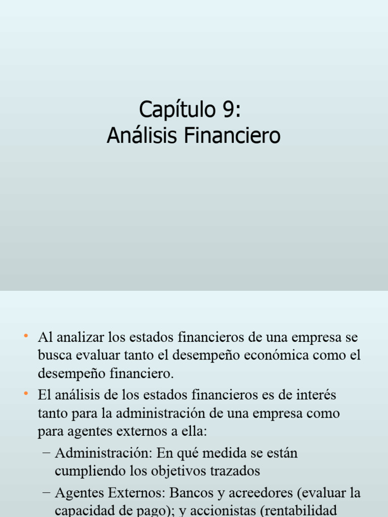 Analisis Financiero | PDF | Rentabilidad sobre recursos propios | Corporaciones