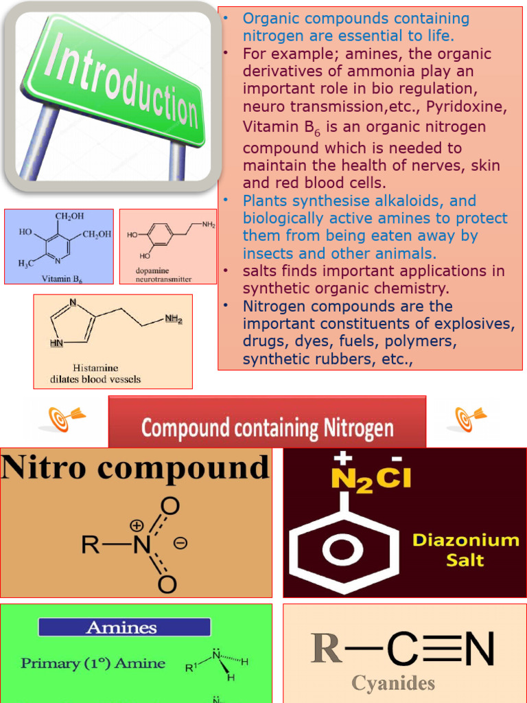 Nitrogen Compounds: Properties & Preparation | PDF | Amine | Ammonia