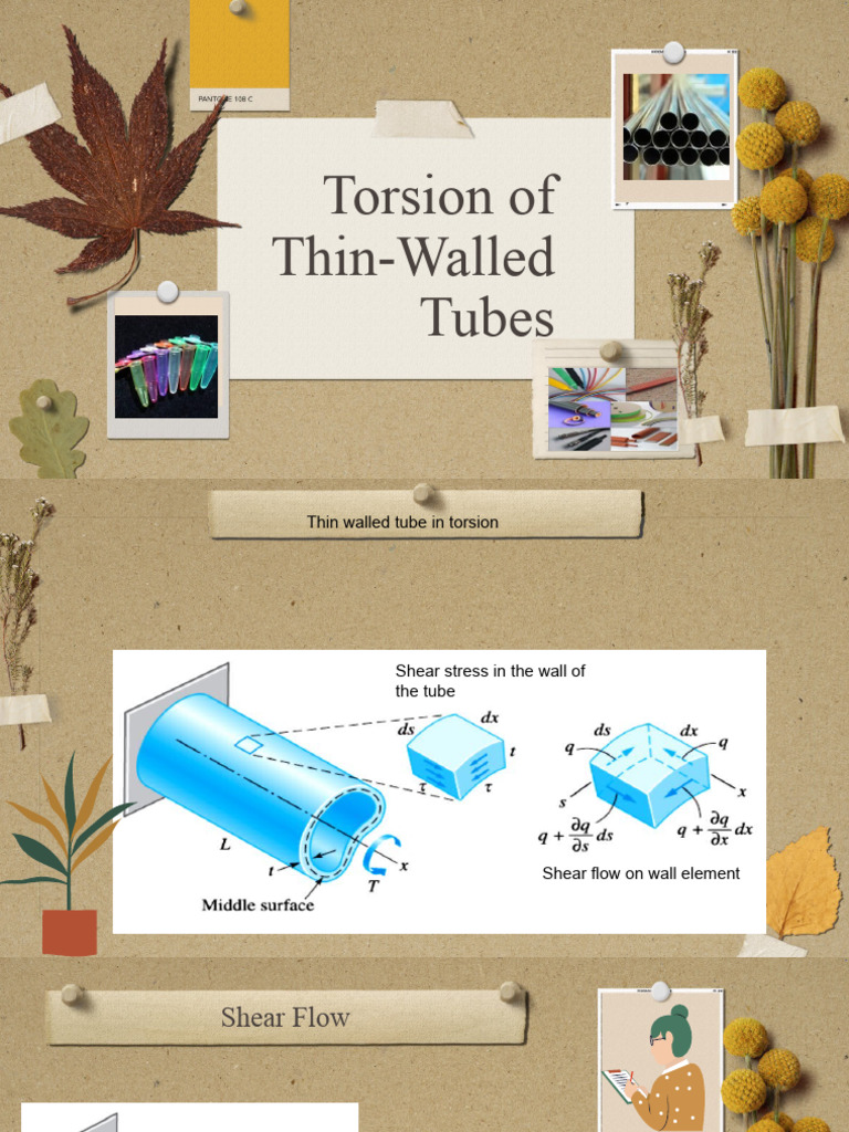 Lec%236 2%2C+Torsion+of+Thin+Walled+Tubes+Student | PDF | Stress ...