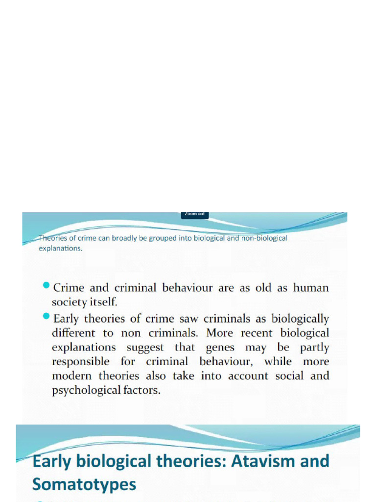 Biological Explanation of Crime | PDF