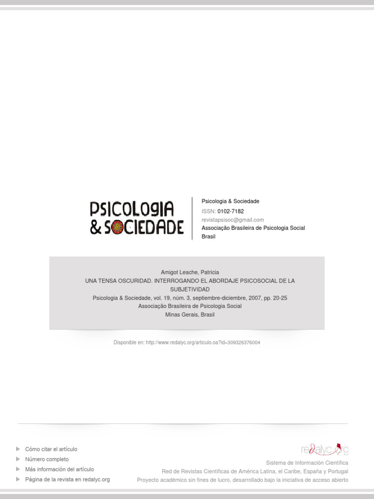 Abordaje psicosocial de la subjetividad | PDF | Experiencia | Verdad