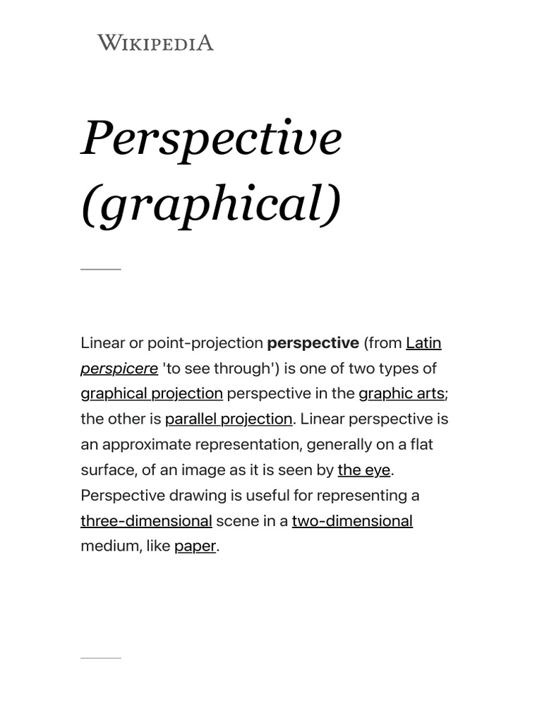 Understanding Linear Perspective Techniques | PDF | Perspective (Graphical)