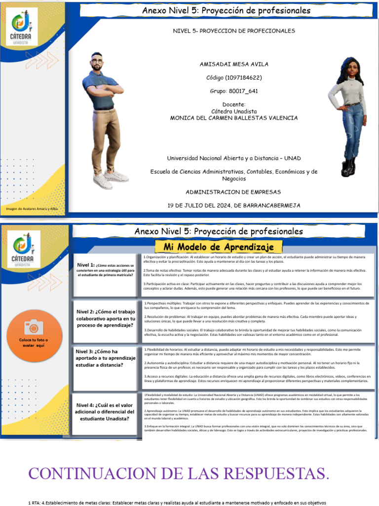 Anexo 5 - Nivel 5 Modelo de Aprendizaje | PDF | Aprendizaje | Educación ...