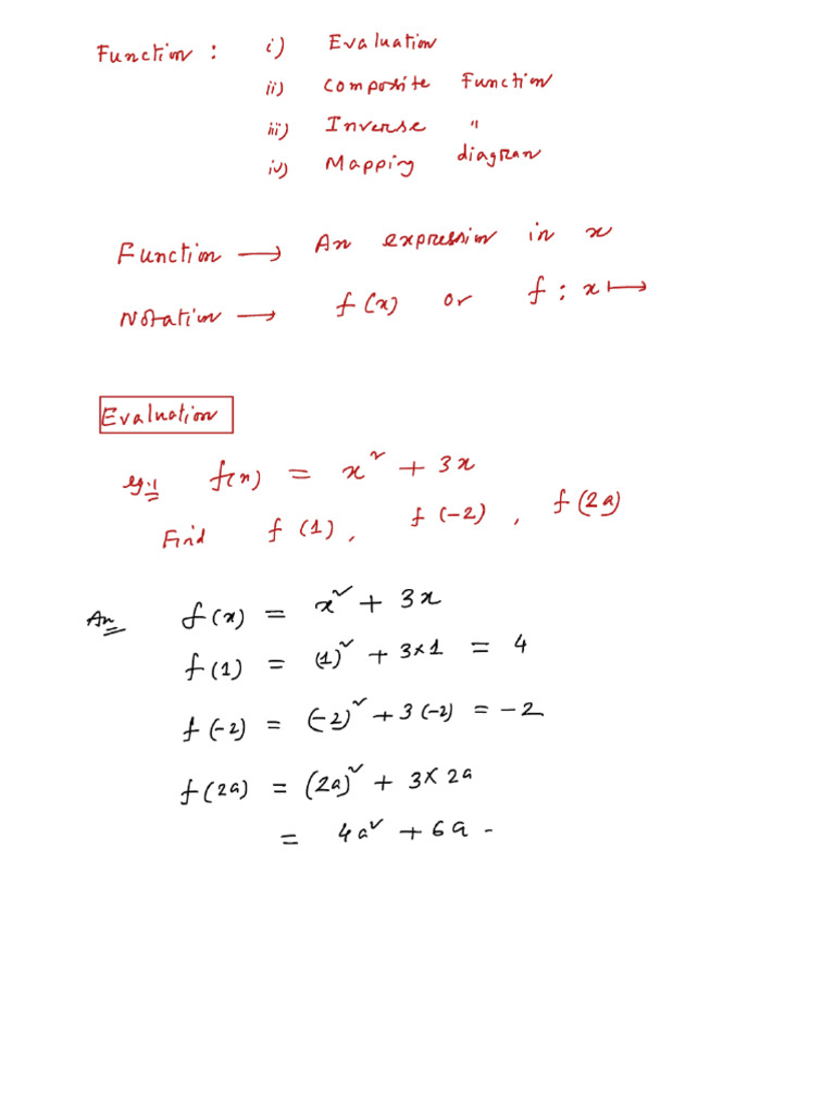 function (study note) | PDF