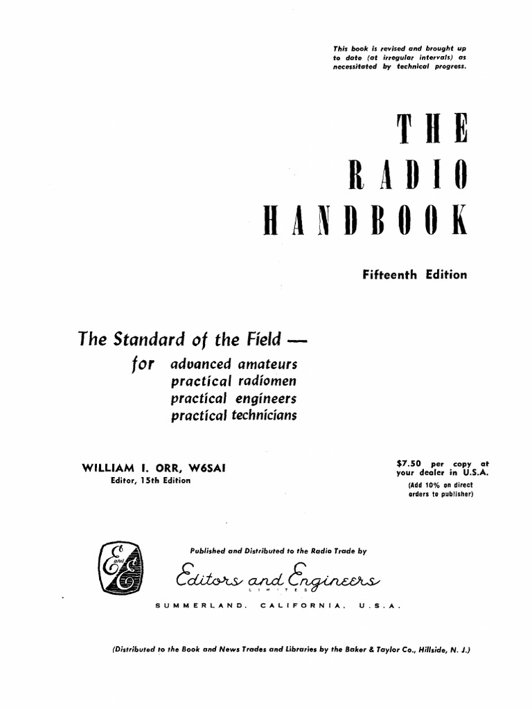 The Radio Handbook | PDF
