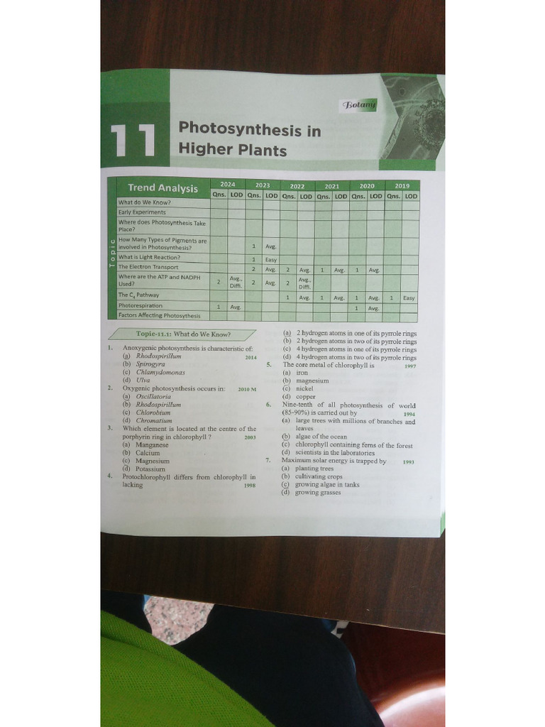 Photosynthesis in higher plants | PDF