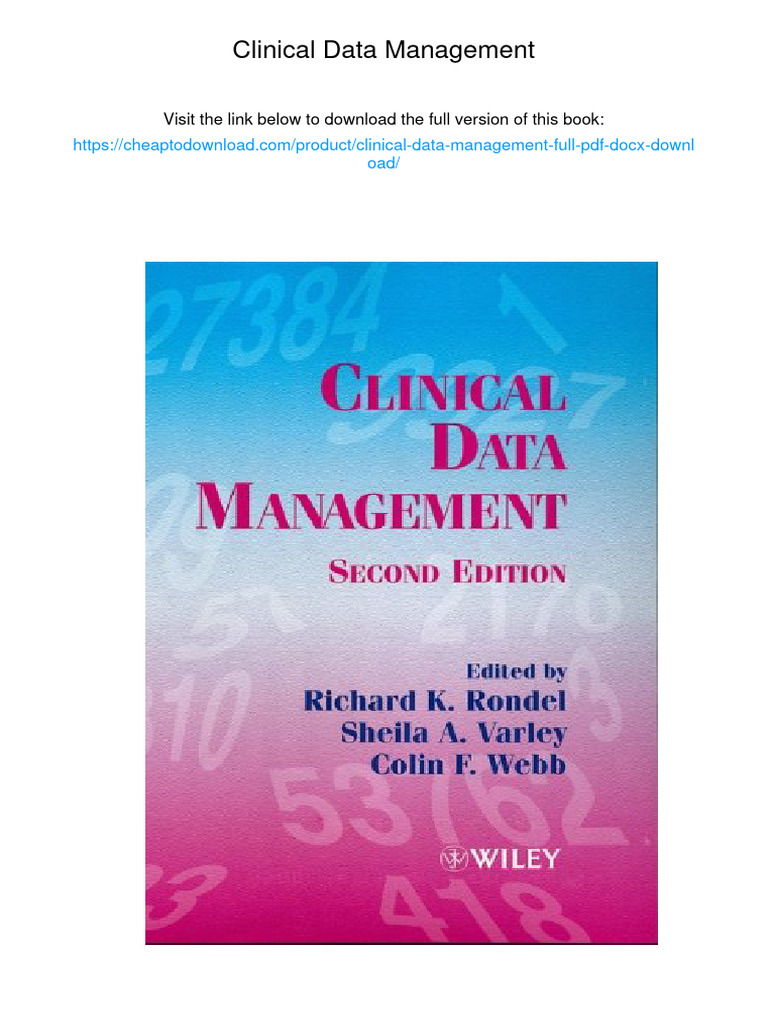 Clinical Data Management., 978-0471983293 | PDF | Quality Assurance | Audit