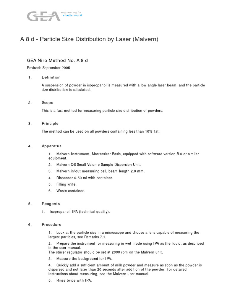 A 8 D - Particle Size Distribution by Laser (Malvern) - tcm50-30915 ...