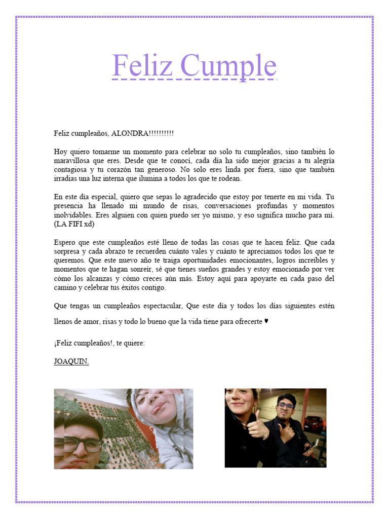 Feliz Cumple | PDF