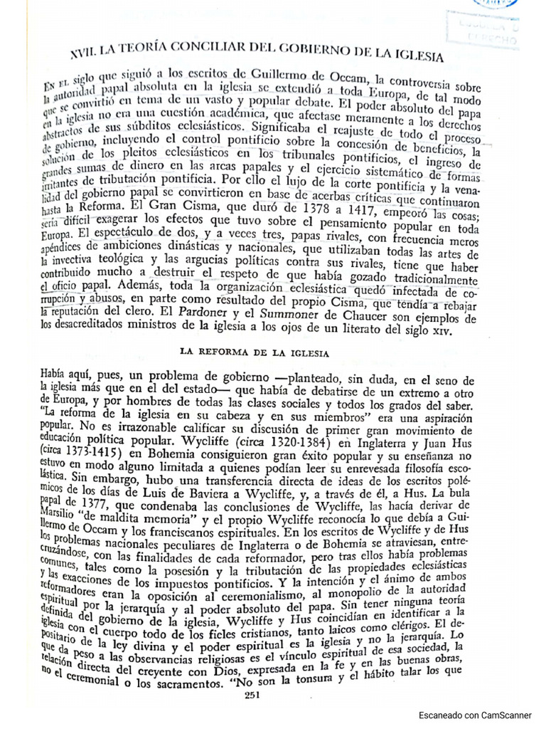 Sabine. Teoría Conciliar y Maquiavelo | PDF