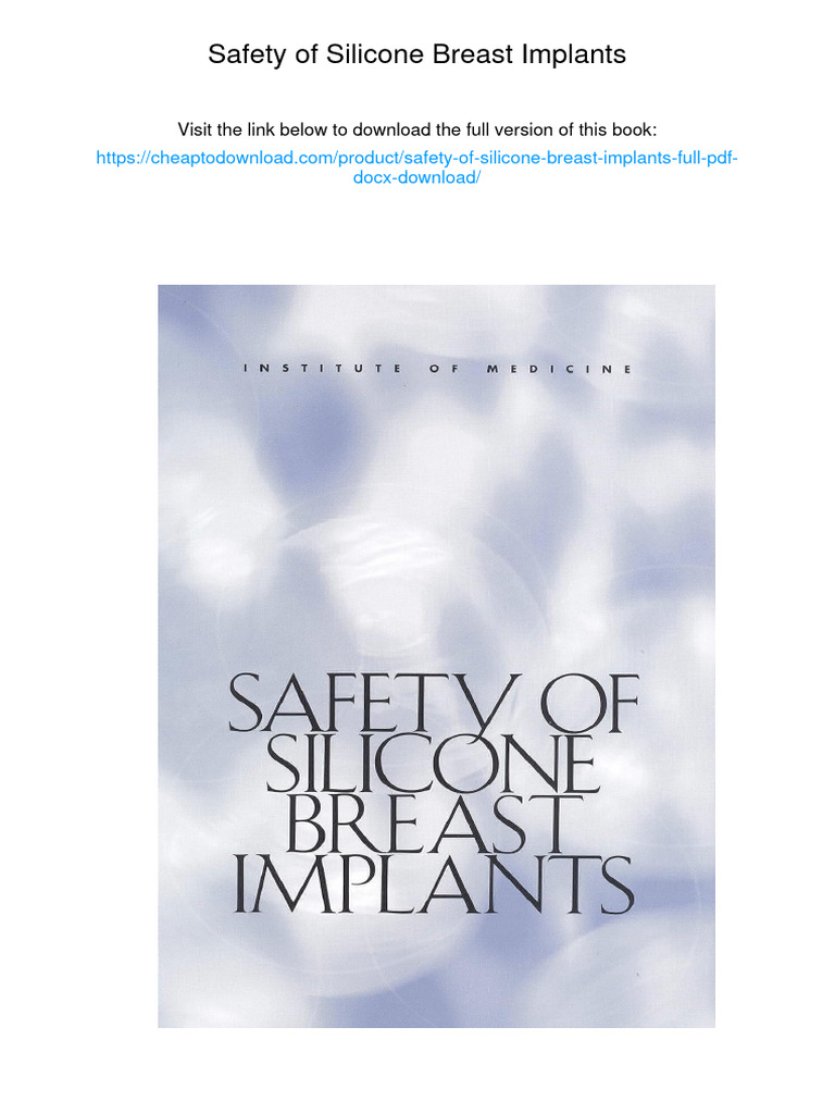 Safety of Silicone Breast Implants. | PDF | Medical Specialties | Medicine