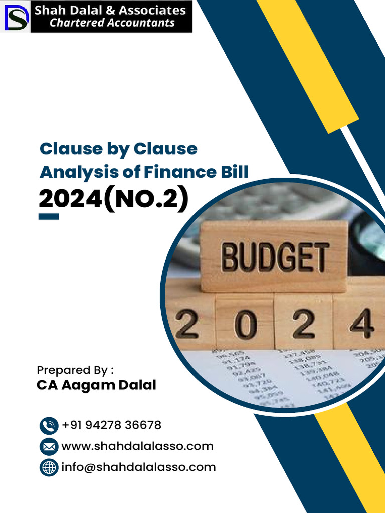 Finance Bill 2024: Clause Analysis | PDF | Dividend | Capital Gains Tax