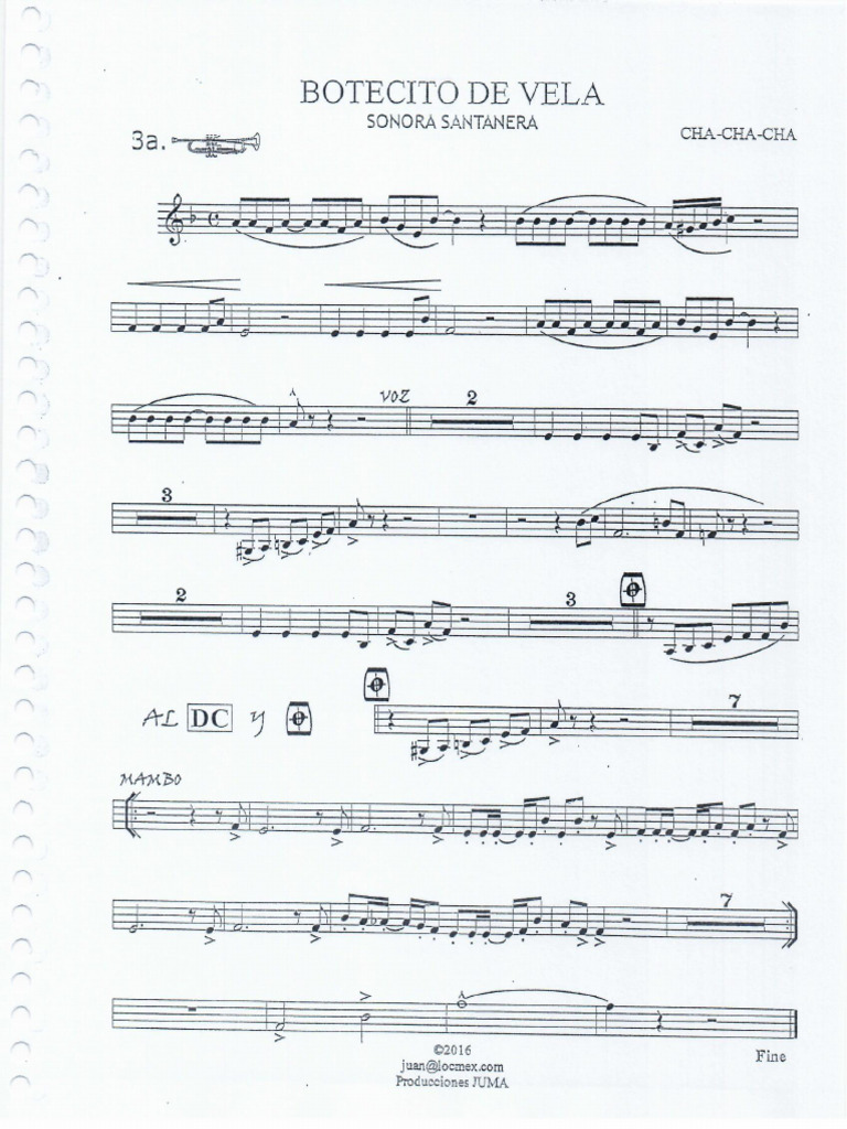 Botecito de Vela - Trompeta 3 | PDF