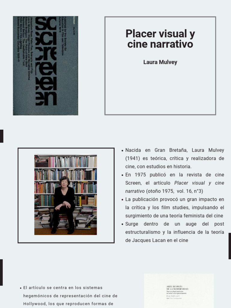 Placer Visual y Cine Narrativo, Un Análisis Al Trabajo de Laura Mulvey ...