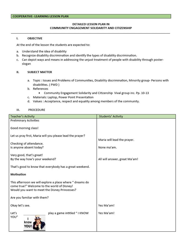 Detailed Lesson Plan in Instructional Planing | PDF | Family ...