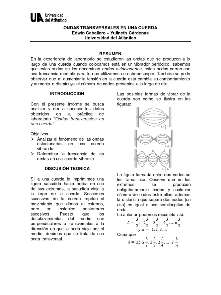 Hoja De Trabajo De Ondas Transversales Onda Transversal Png Imágenes