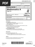 Edexcel IGCSE Math B Formula Sheet | PDF