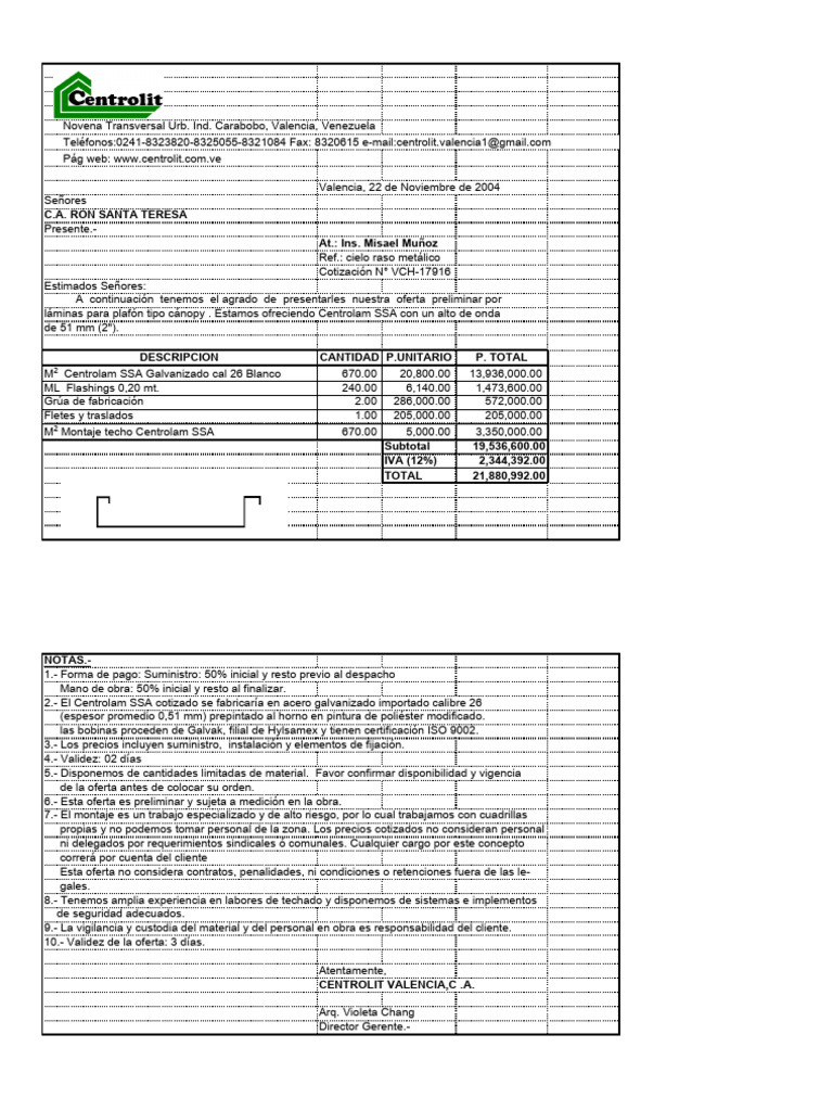 Cotización de Aislamiento Solera | PDF