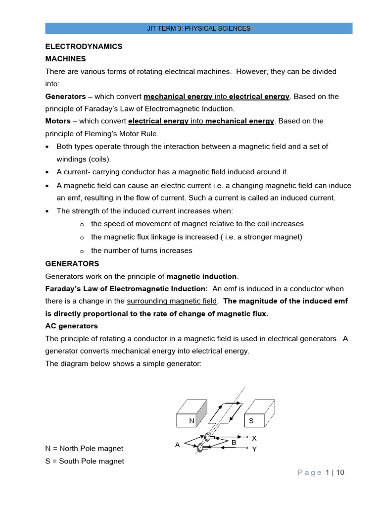 Jit Electrodynamics | PDF | Electromagnetic Induction | Electric Motor