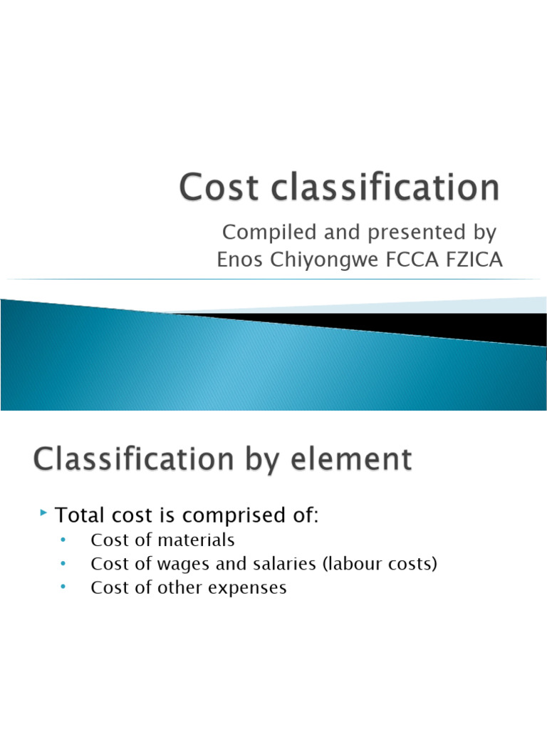 Cost Classification | PDF | Cost | Business