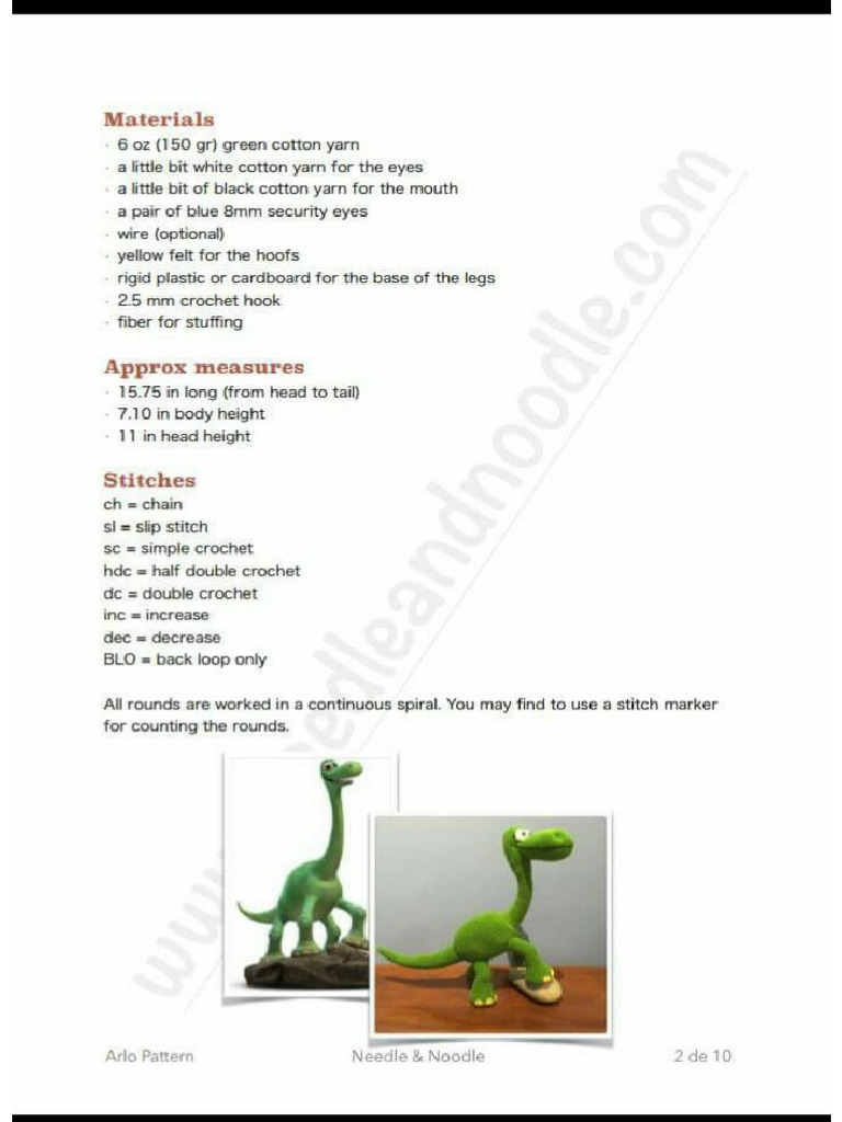 Dinosaurio (1) | PDF