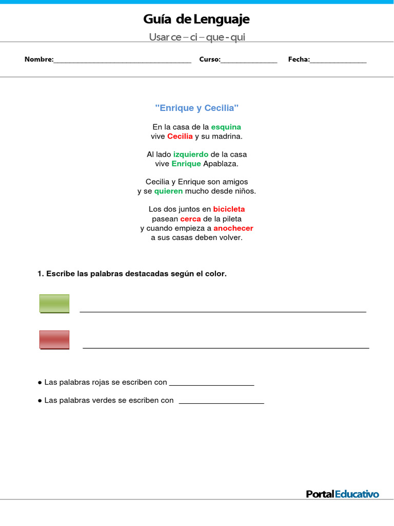 Microsoft Word - Usar Correctamente Ce - Ci - Que - Qui | PDF