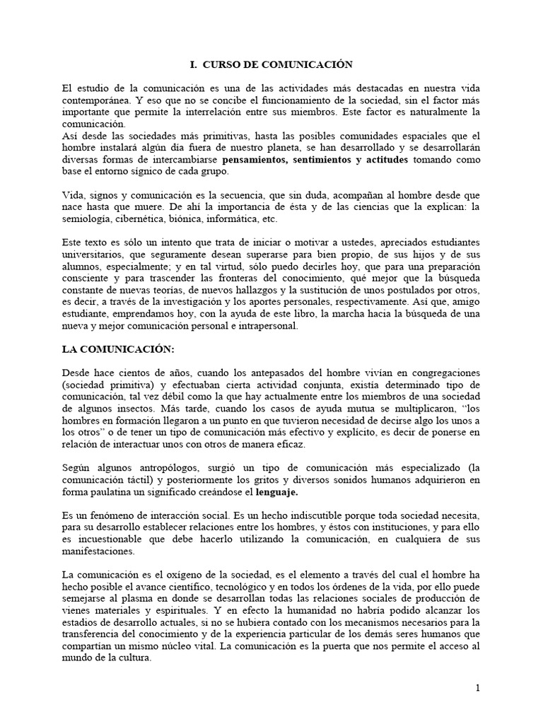 COMUNICACION II. | PDF | Comunicación | Cerebro