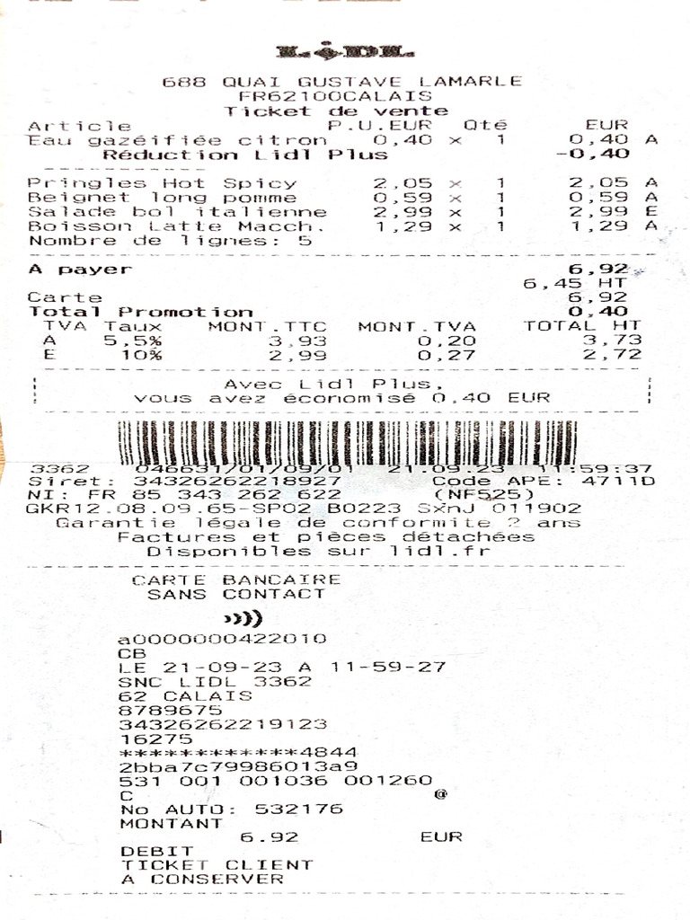 Tickets de Caisse | PDF