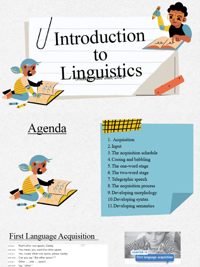 First Language Acquisition | PDF | Language Acquisition | Speech