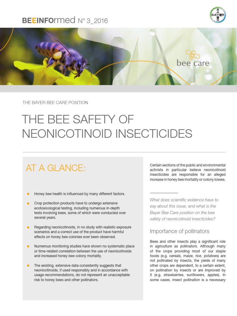 BEEINFOrmed Issue3 The Bee Safety of Neonicotinoids-1iusc0izc 0 | PDF ...