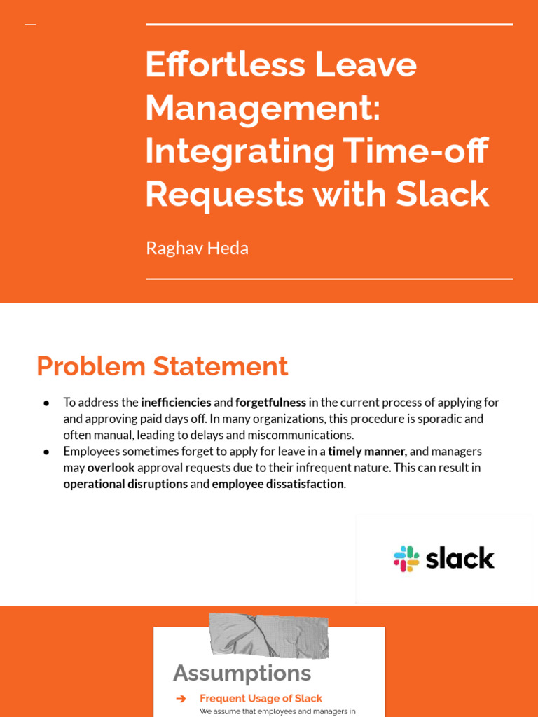Slack-Based Leave Management Tool | PDF | Analytics | User Interface