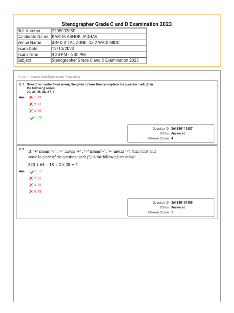 topper answer key | PDF | Question | Staining