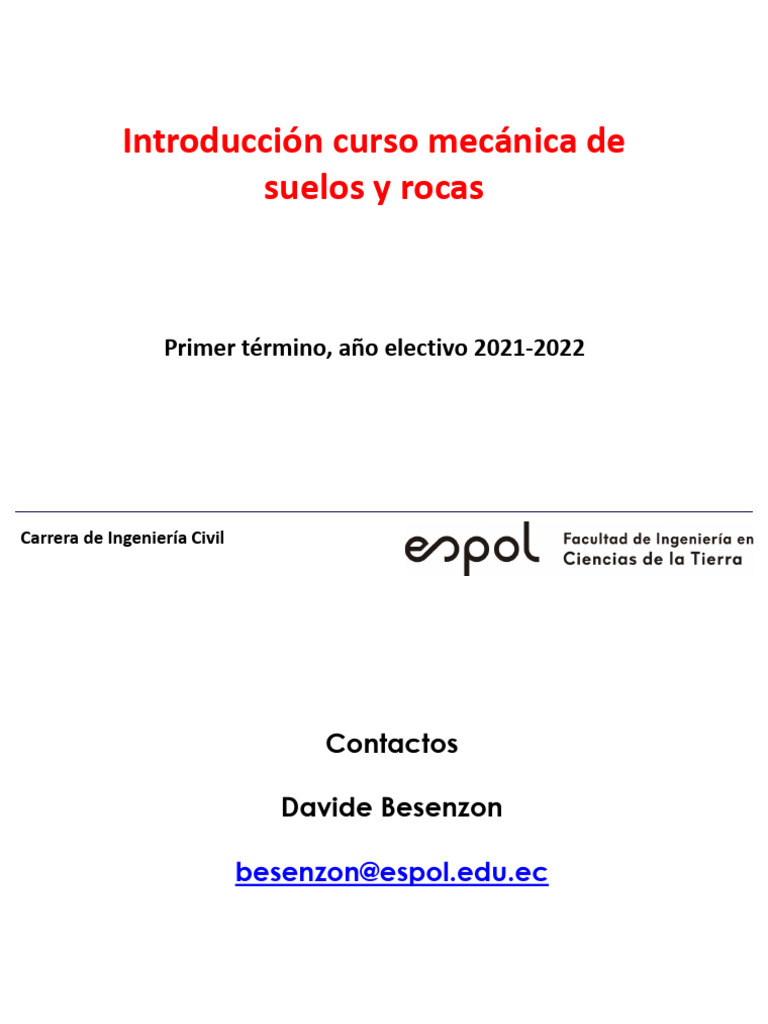 01 - Introducción Geotecnia | PDF