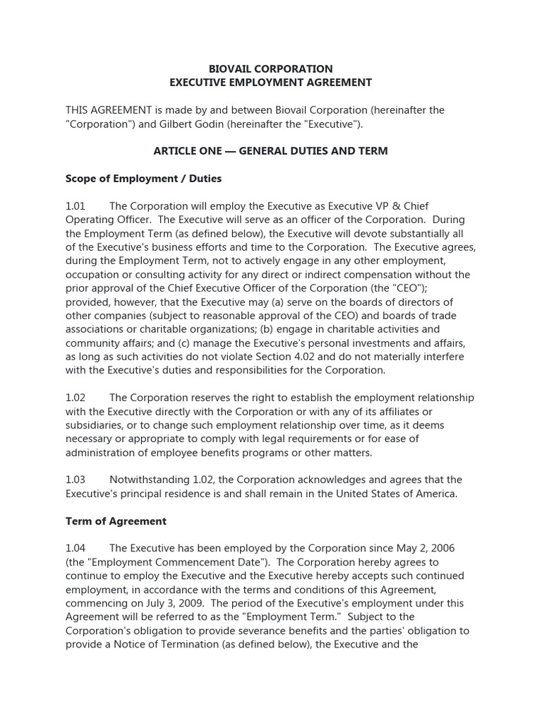 Biovail Corporation | PDF | Employment | Legal Remedy