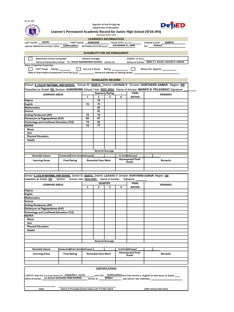 Acuin, Angelene C. - 031607 | PDF