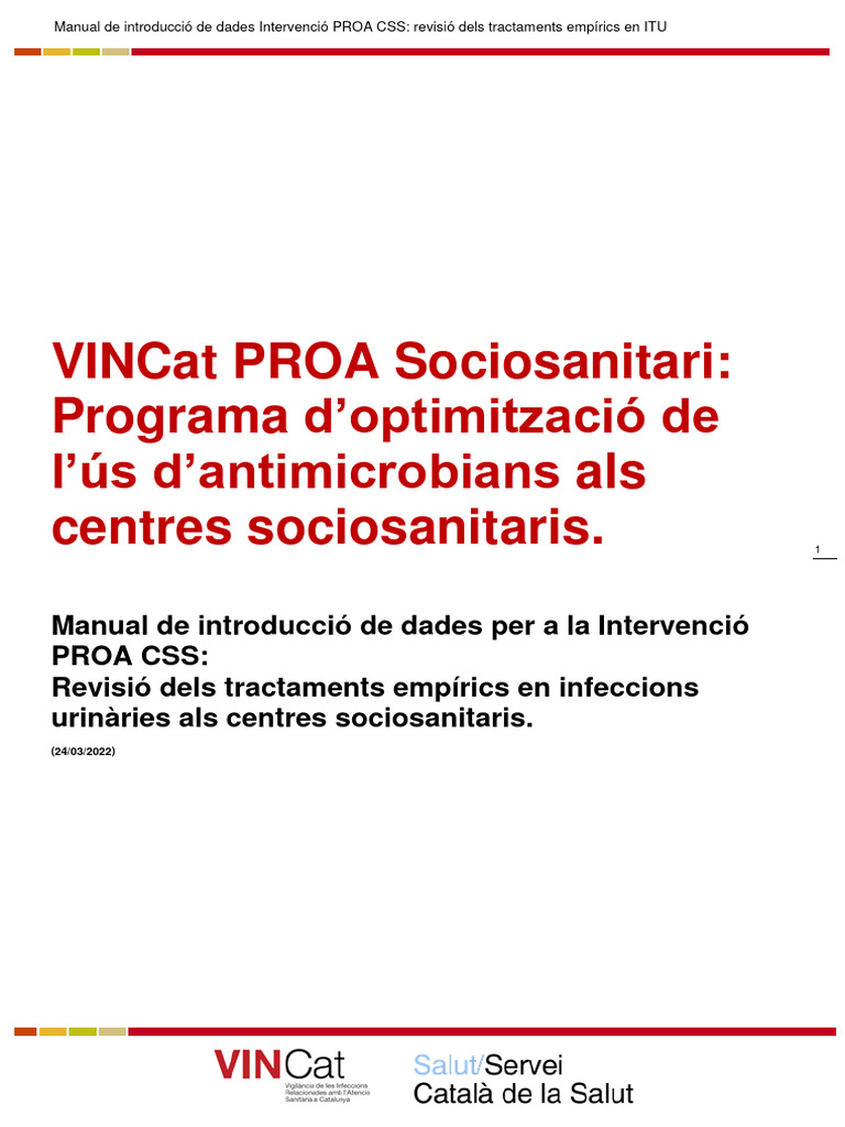 Manual Introducció Dades Revisió Tractaments Empírics ITU. VINCAt PROA ...