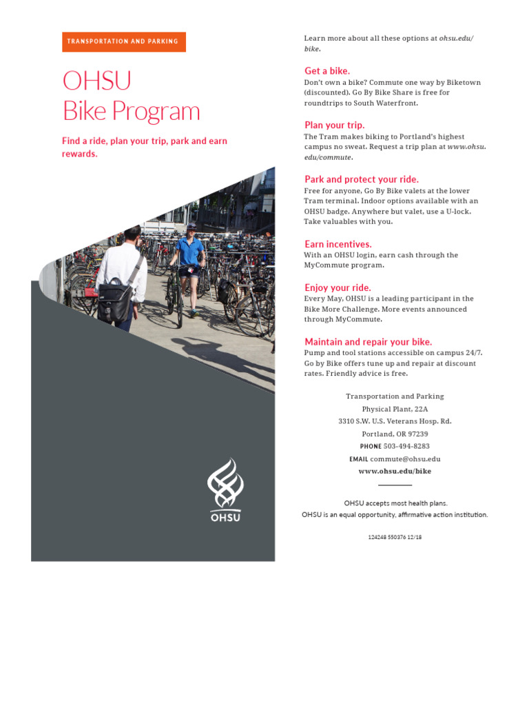 OHSU Bike Program: Commute & Rewards | PDF | Transport
