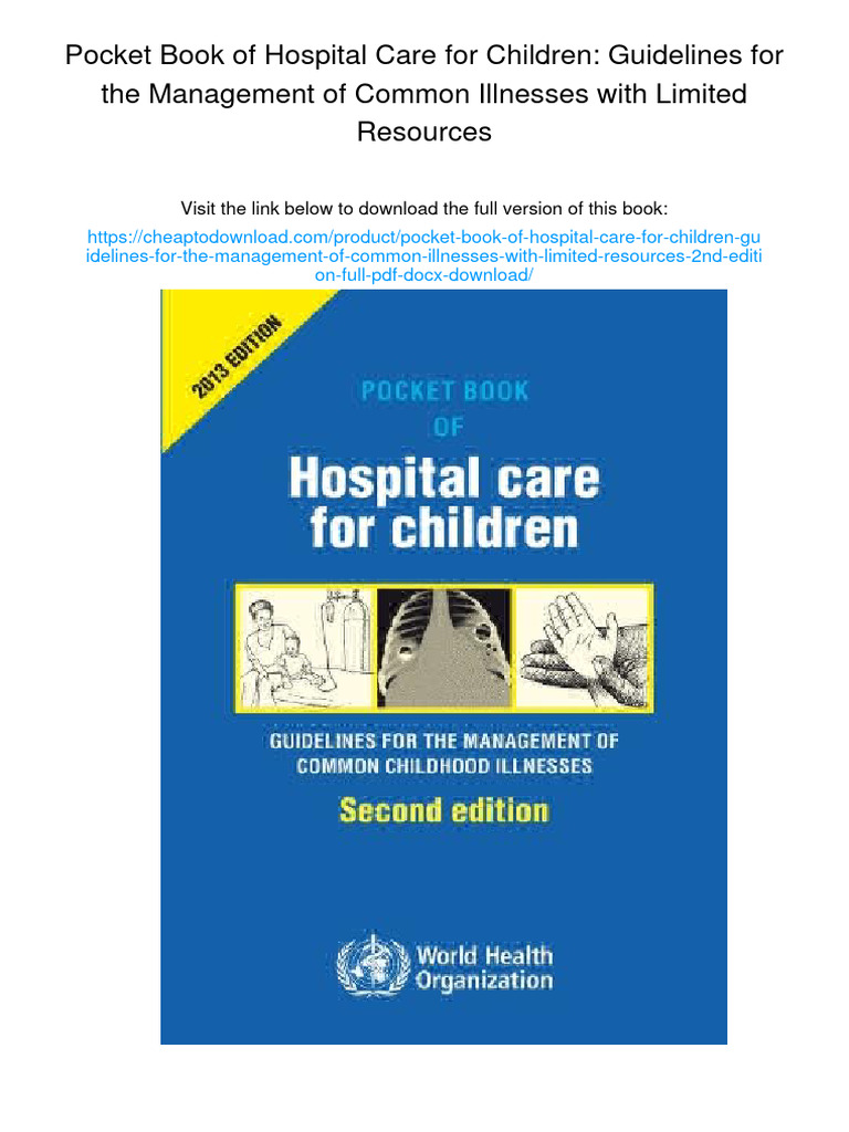 Pocket Book of Hospital Care for Children | PDF | Respiratory Tract ...