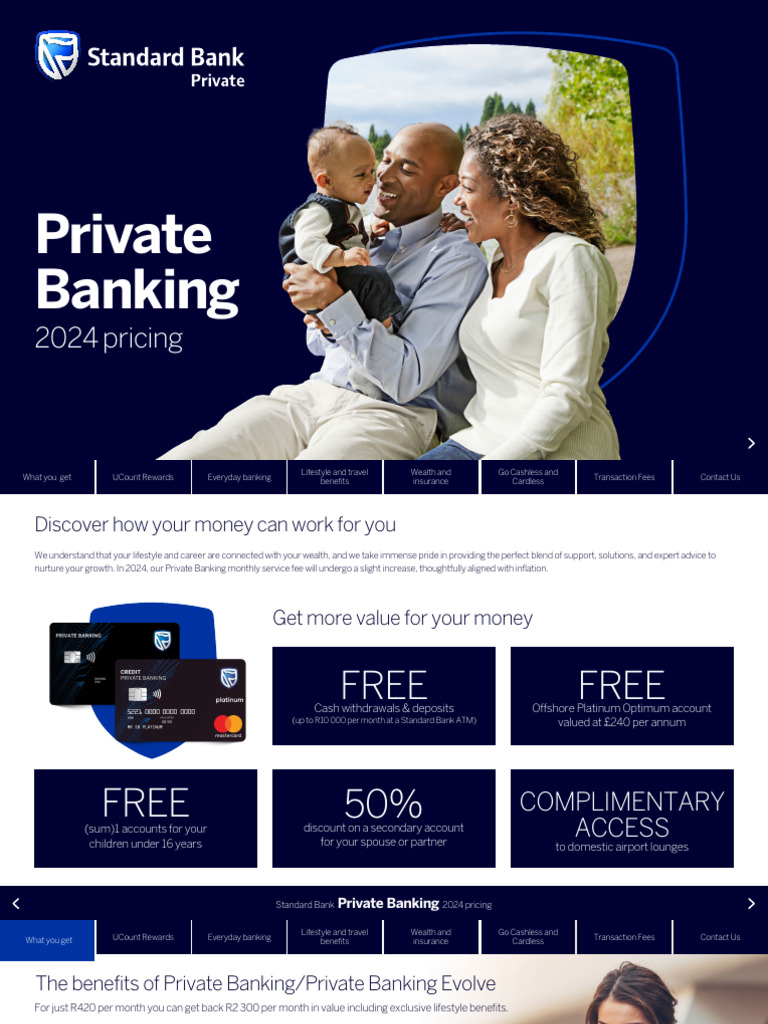 Private Banking Account Pricing Guide 2024 | PDF | Credit Card | Debit Card