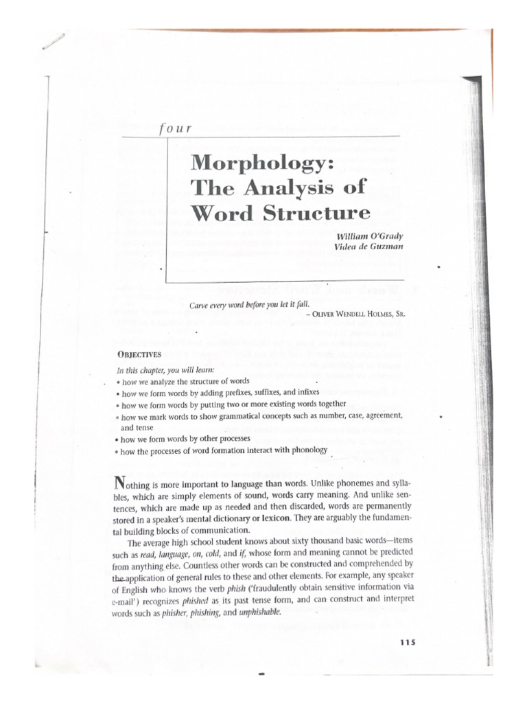 Handout, Intro To Morphology - 240626 - 230816 | PDF