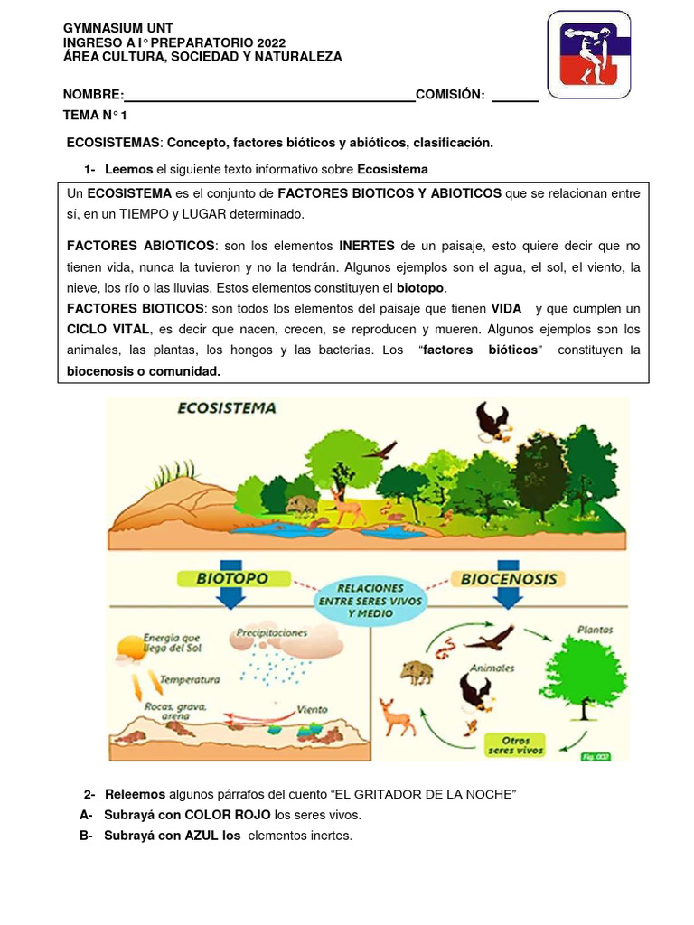 Cultura Bio TP 1 | PDF | Ecosistema | Naturaleza